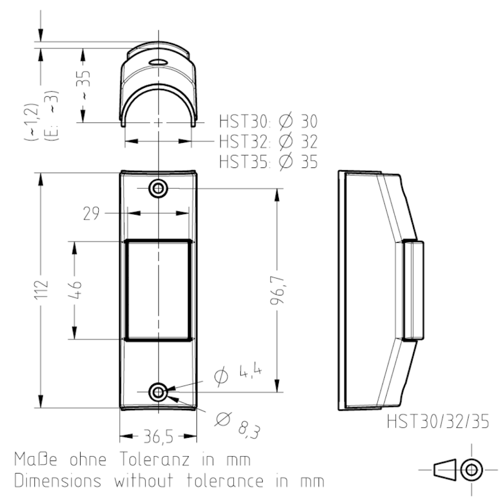 HST hand rail buttons - HIROTRONIX