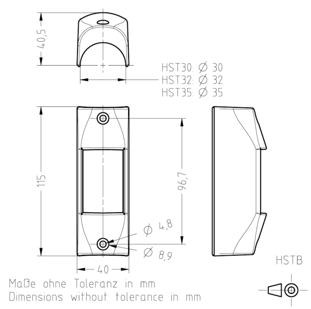 HST hand rail buttons - HIROTRONIX