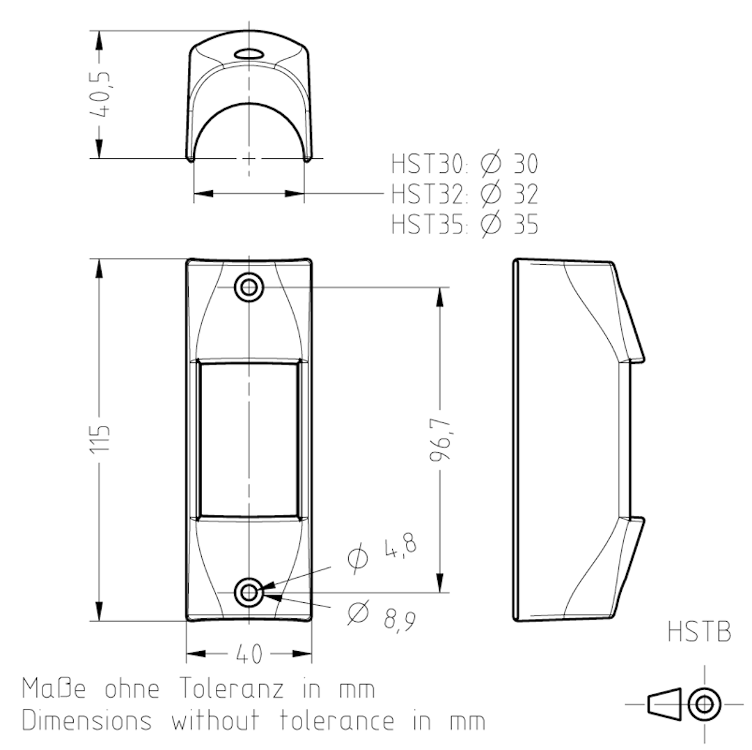 HST hand rail buttons - HIROTRONIX