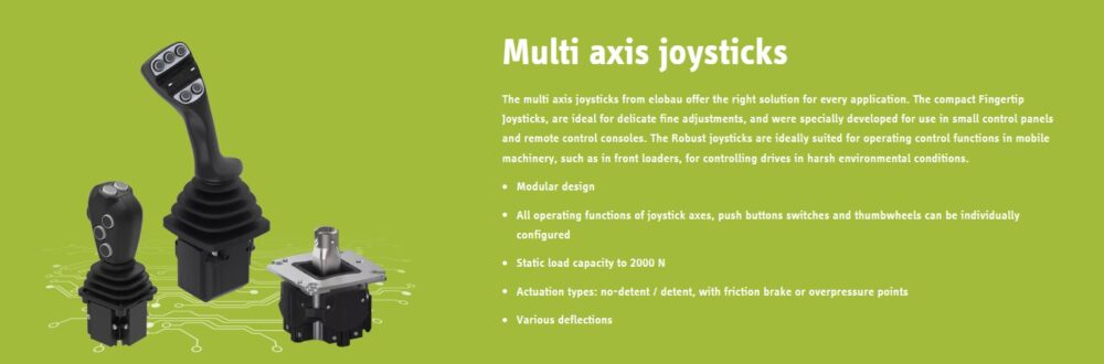 Multi axis joysticks - HIROTRONIX