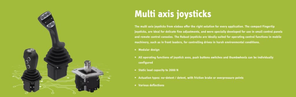 Multi axis joysticks - HIROTRONIX